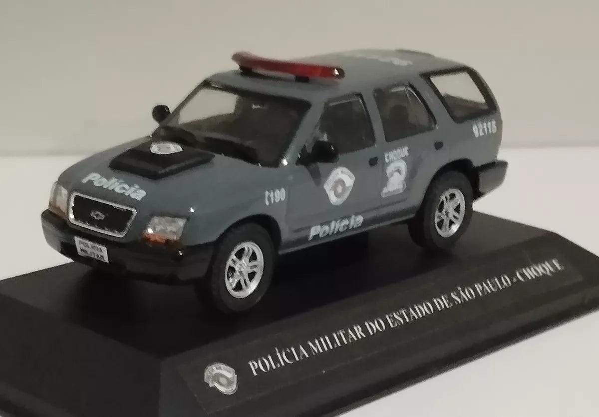 Original Brazilian São Paulo Grey Police Car Blazer Shock Miniature Co ...