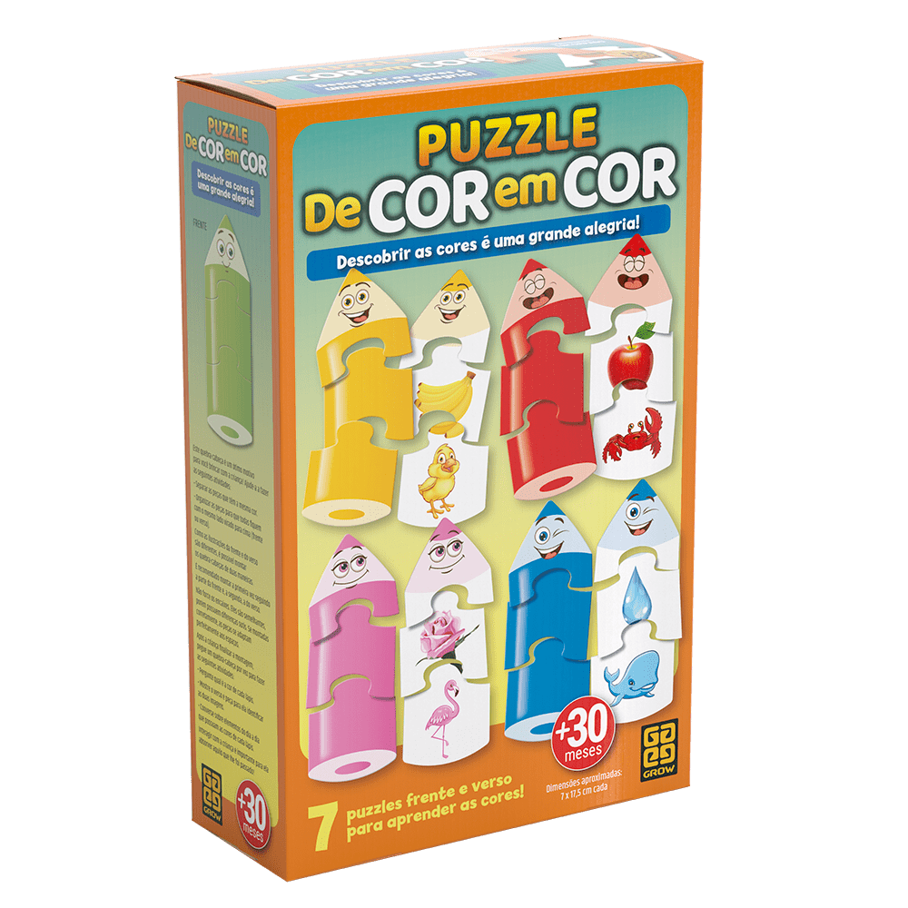 Puzzle De Cor em Cor / Color puzzle in color - Grow — Supermarket Brazil