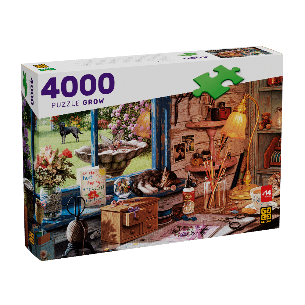 Puzzle 4000 peças Ateliê / Puzzle 4000 pieces atelier - Grow ...