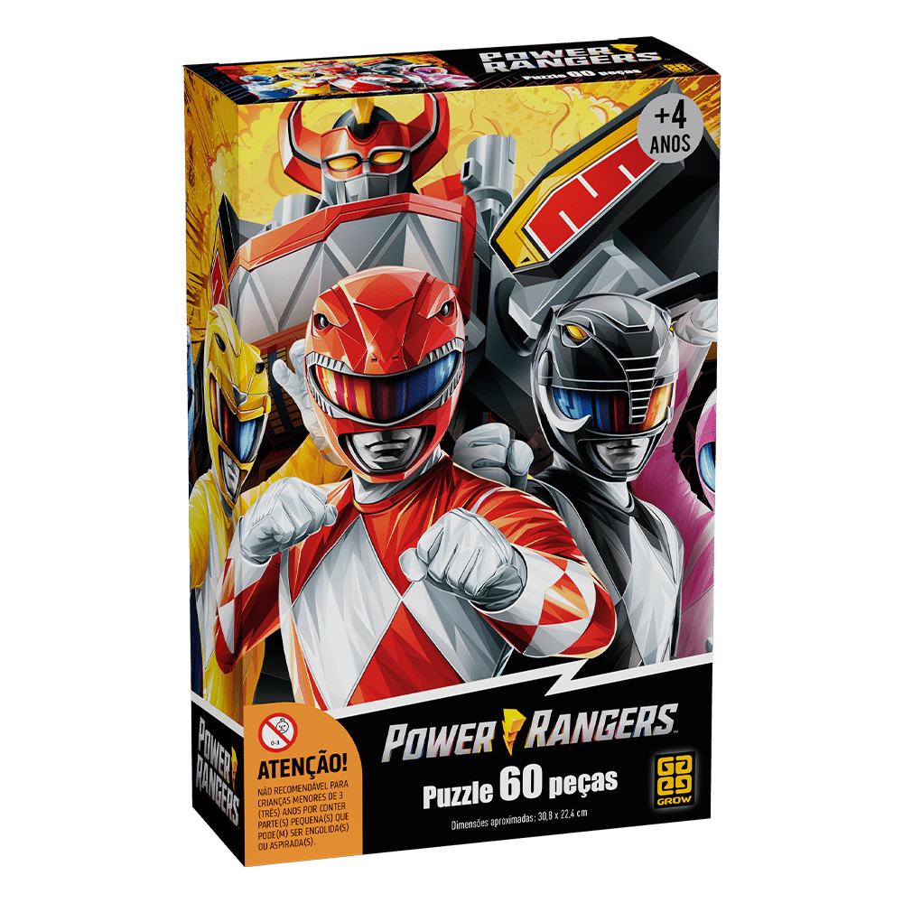 Puzzle 60 peças Power Rangers / PUZZLE 60 PUTS POWER RANGERS - Grow ...