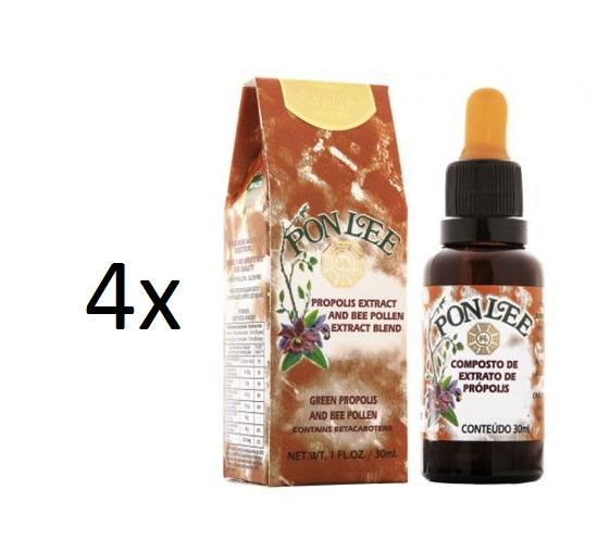 Lot of 4x30ml Bee Green Propolis Extract Pollen Alcoholic Sunyata - Po ...