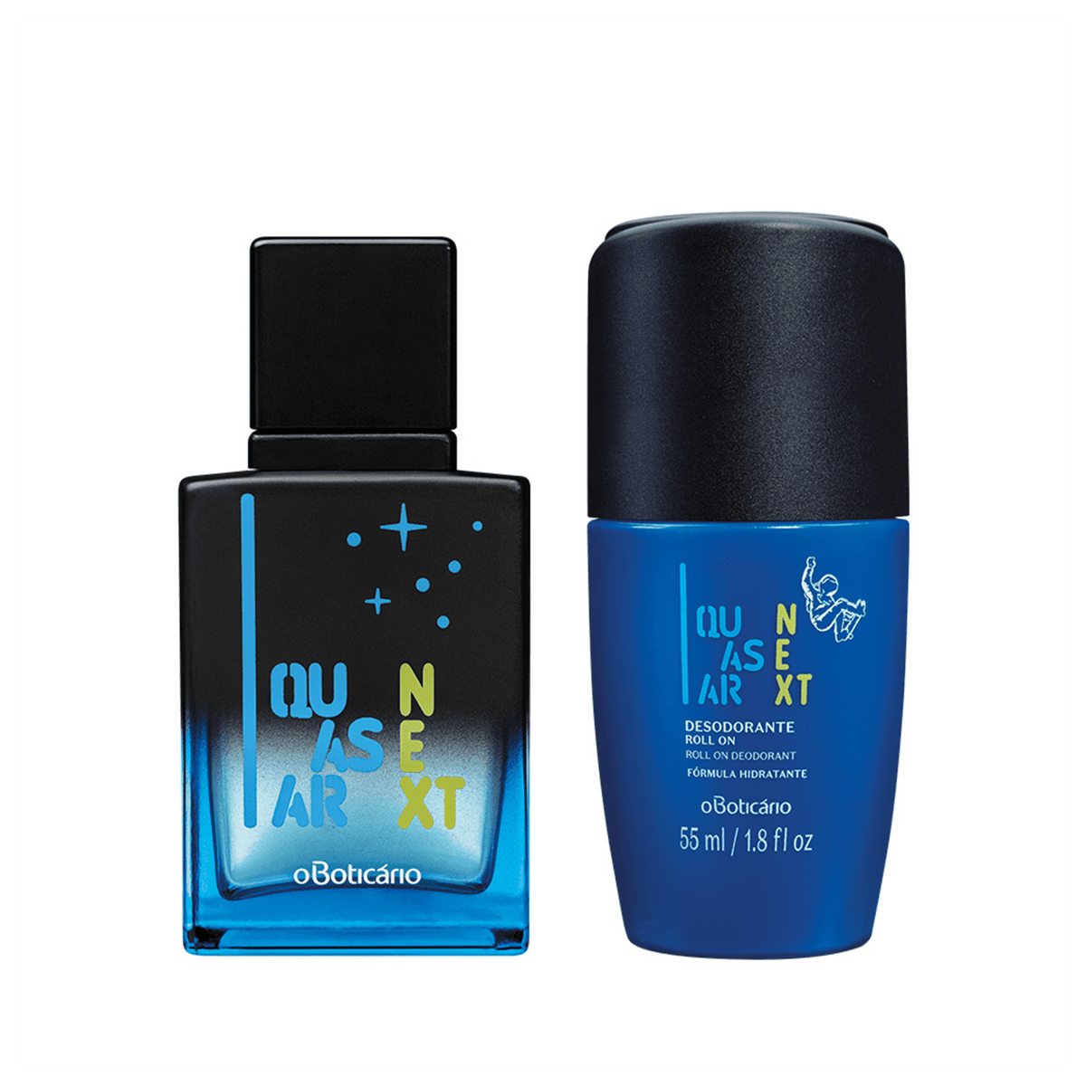 Kit Quasar Next: Cologne 50ml + Deodorant Roll On 55ml - o Boticario ...