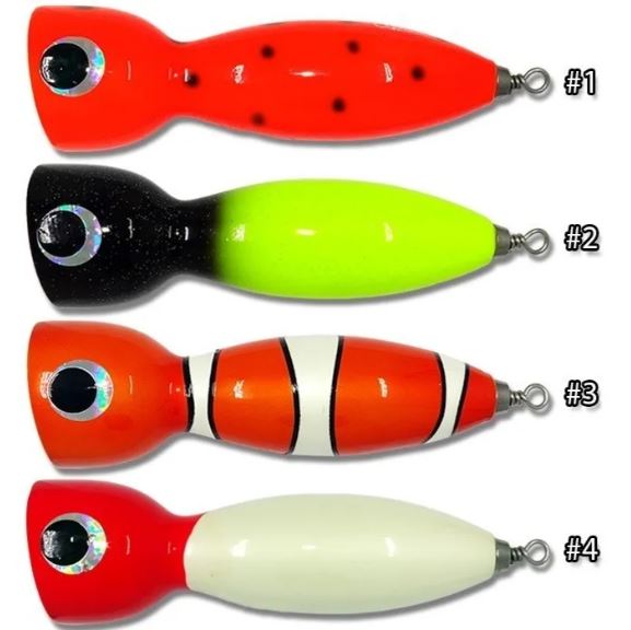 Wooden Lure GT Yellowtail Bluefin Tuna Fishing Popper 17cm Opass GT-01 ...