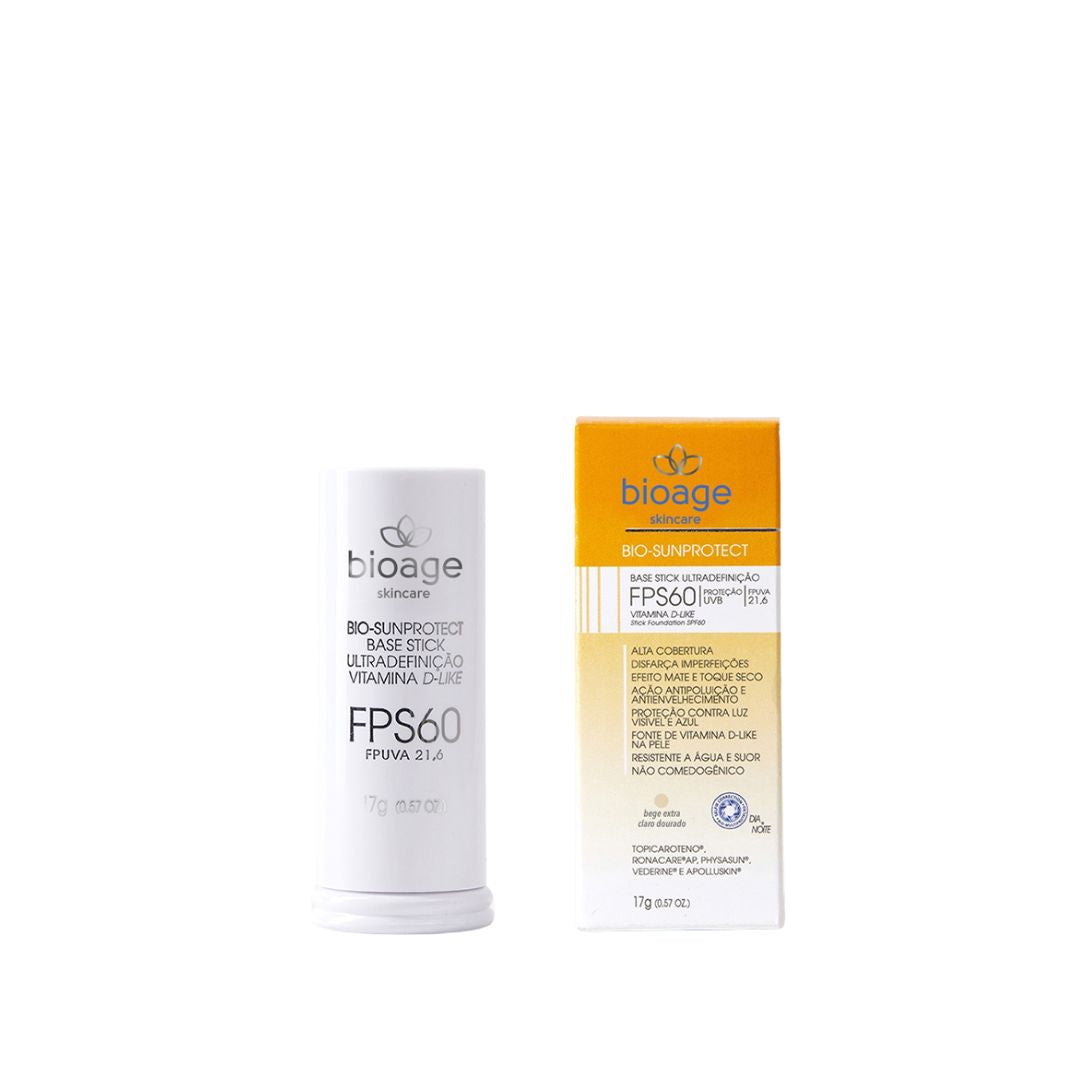 Bioage Sunscreen SPF 60 Extra Light Golden Beige Base Stick 0.6 oz ...