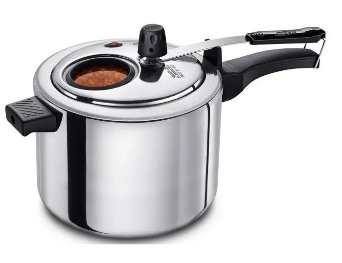 Traditional Polished Aluminum Pan Pressure Food Cooker With Display 4 ...