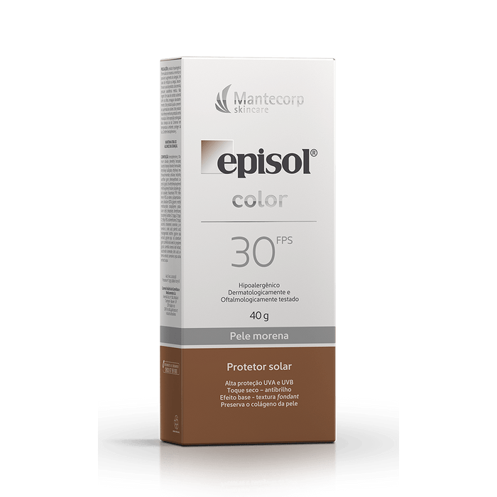 Sunscreen Facial Protector Episol Color Morena Loc 40g - Mantecorp ...
